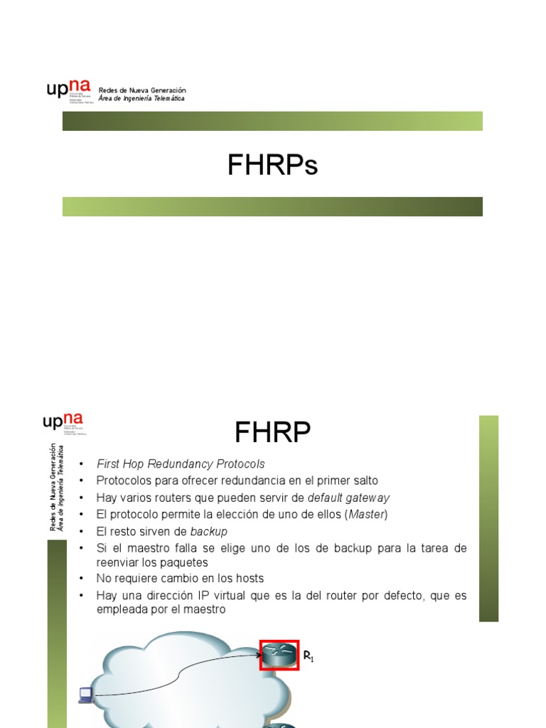 Que Es FHRP | Descargar gratis PDF | Enrutador (Computación ...