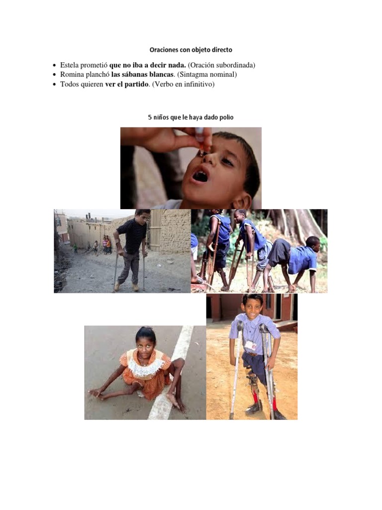 Oraciones Con Objeto Directo | PDF