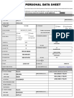 CS Form No. 212 Revised Personal Data Sheet Sample Form | PDF | Passport | Government