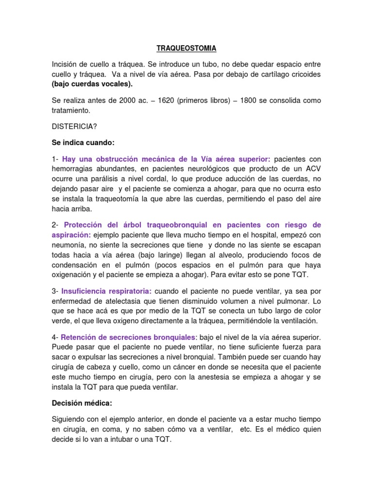 TRAQUEO | PDF | Pulmón | Tos