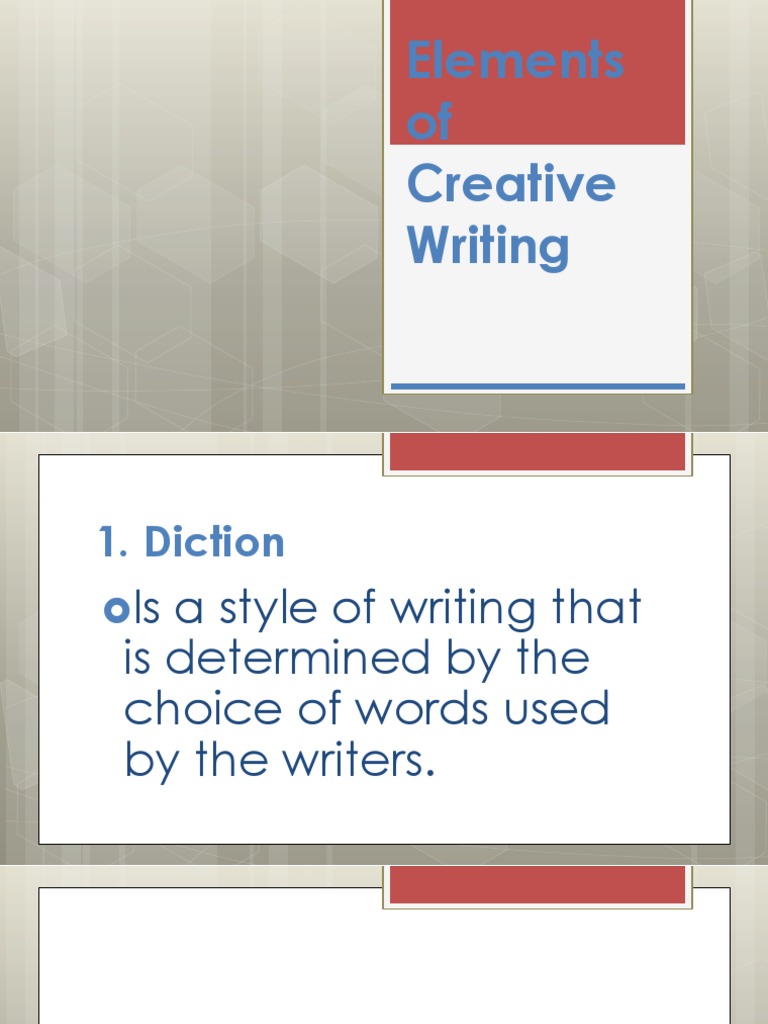 Key Elements of Creative Writing | PDF | Rhyme