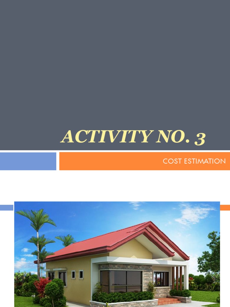 Activity No. 3: Cost Estimation | PDF