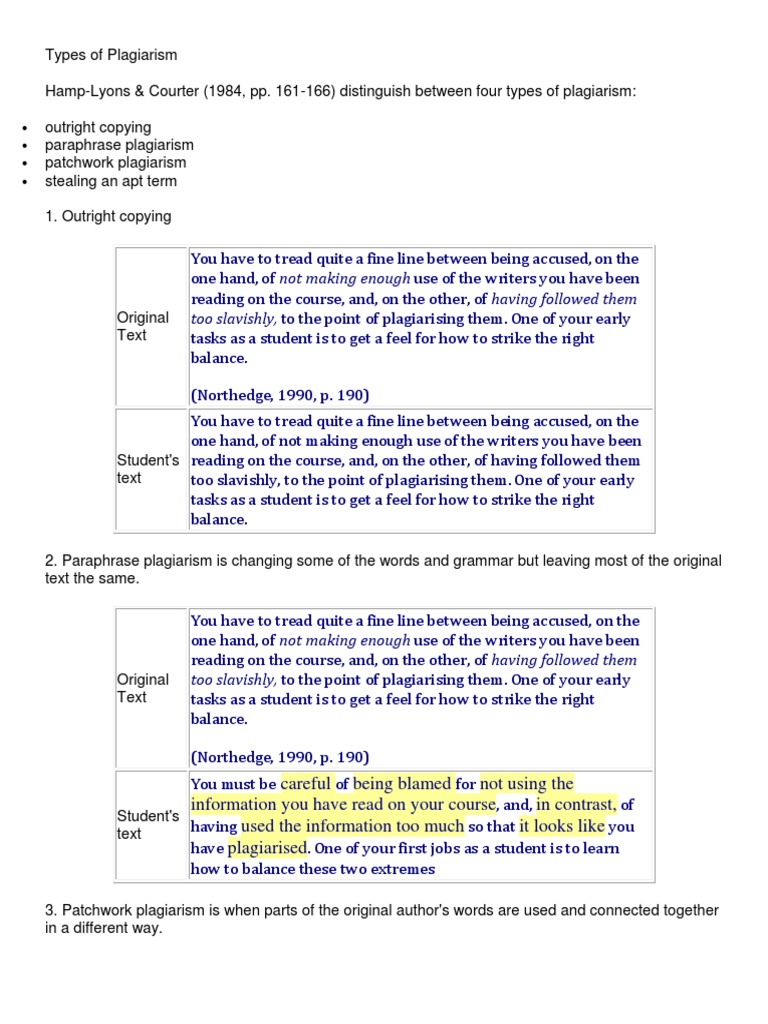 Too Slavishly, To The Point of Plagiarising Them. One of Your Early ...