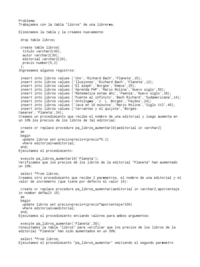 Ejercicio SQL y Solución | PDF | Gestión de datos | Bases de datos