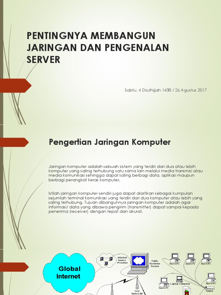 Pentingnya Membangun Jaringan Dan Pengenalan Server | PDF