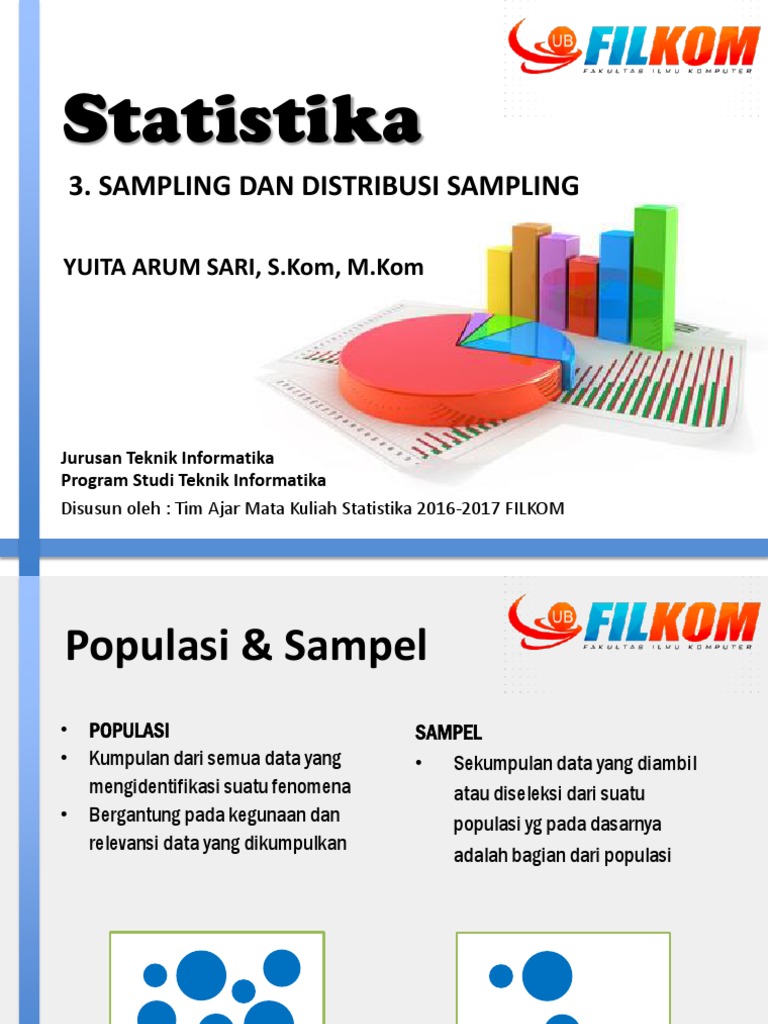 Statistika: 3. Sampling Dan Distribusi Sampling | PDF | Metode & Bahan Ajar