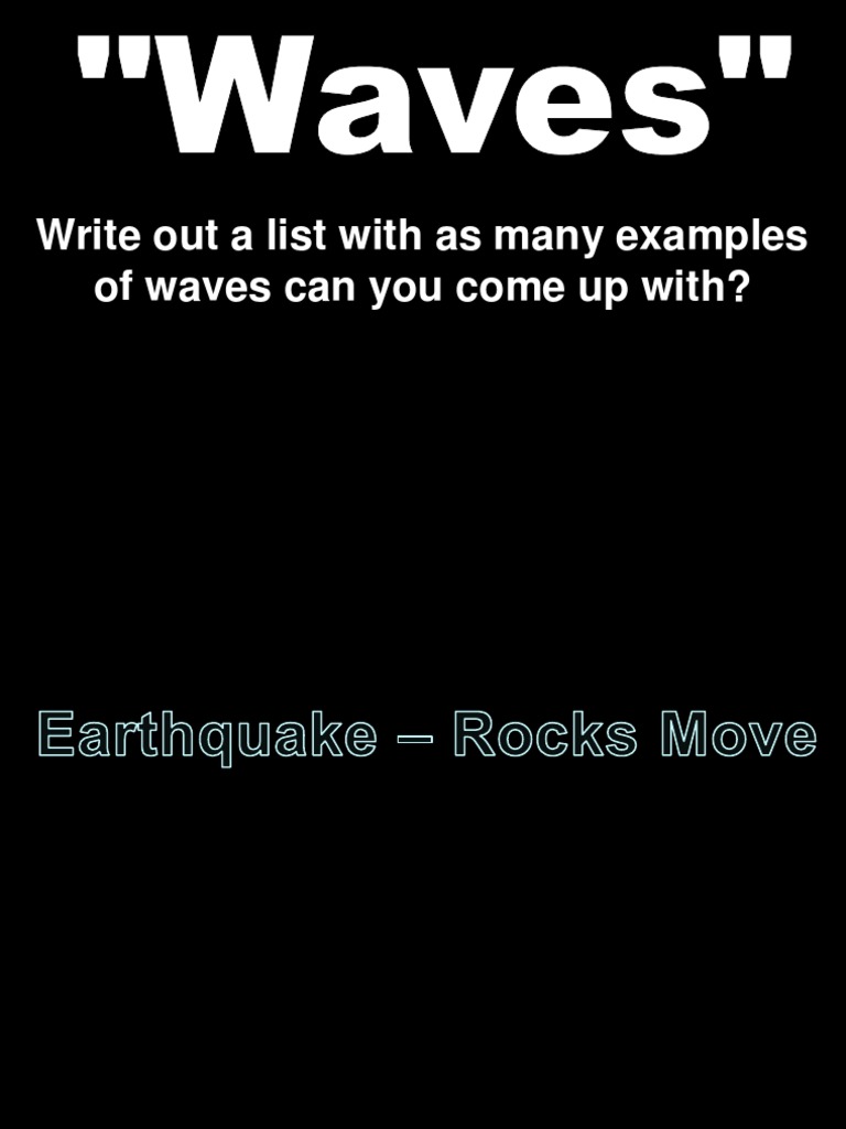 Lecture Notes-Earthquakes and Seismic Waves | PDF | Earthquakes ...