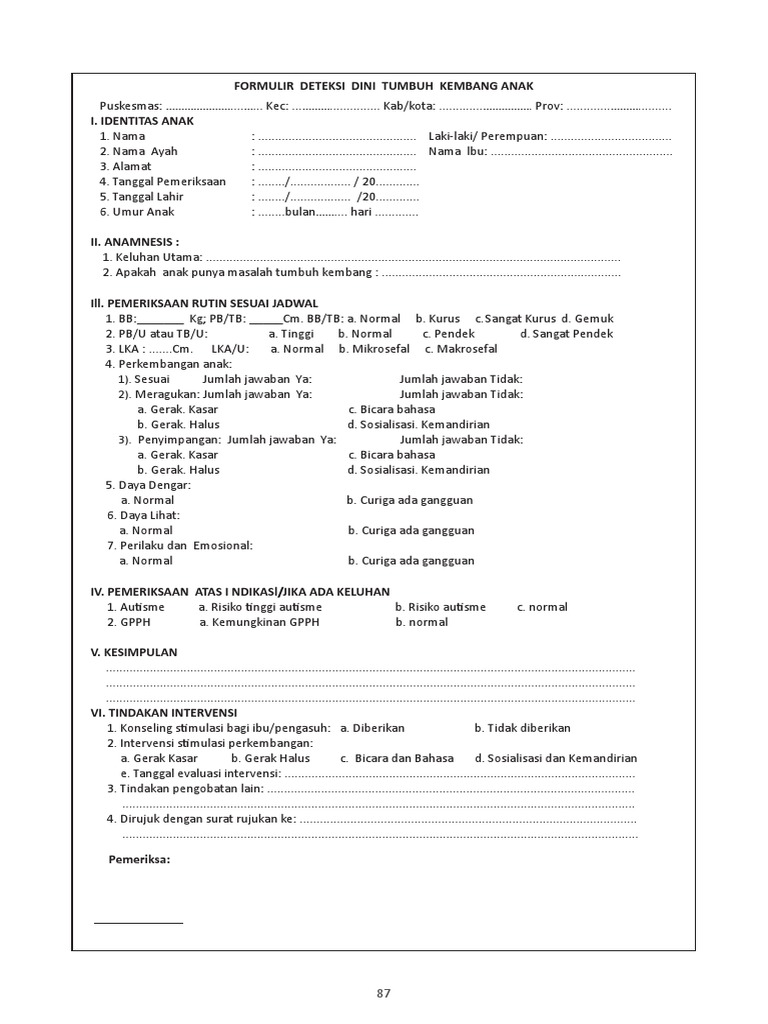 Form Sdidtk | PDF