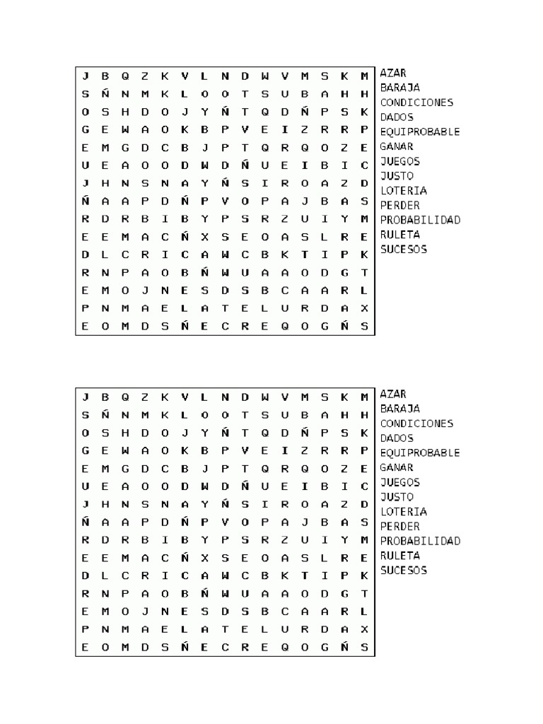 Sopa de Letras Matemáticas | PDF