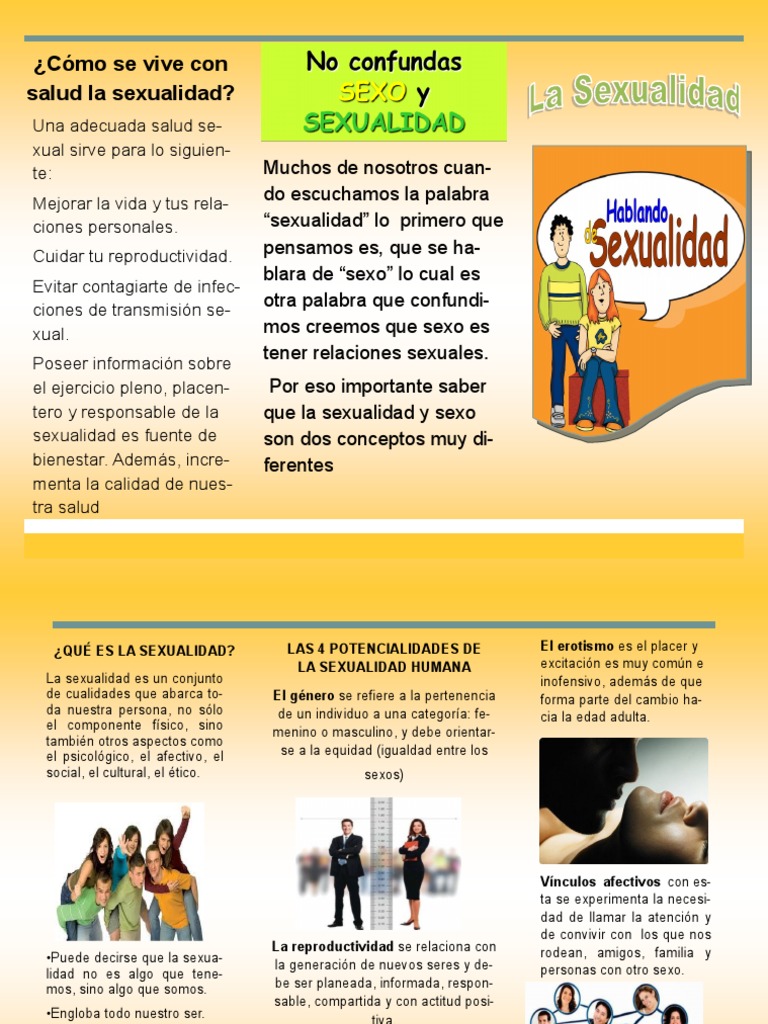 Tríptico | PDF | La sexualidad humana | Ciencias del comportamiento
