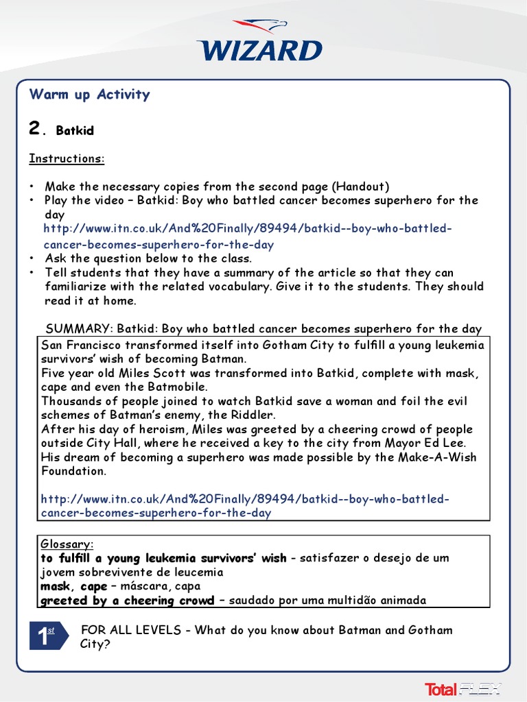 Warm Up Bat Kid | PDF | Batman | Superhero Fiction