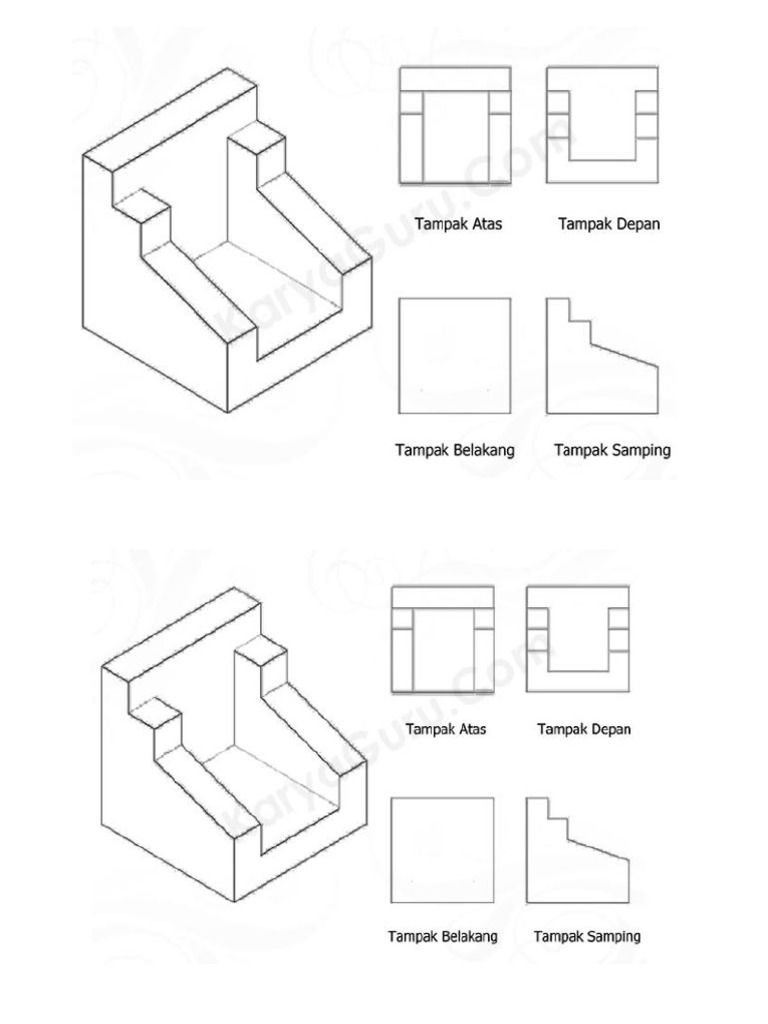 Contoh Gambar Pandangan | PDF