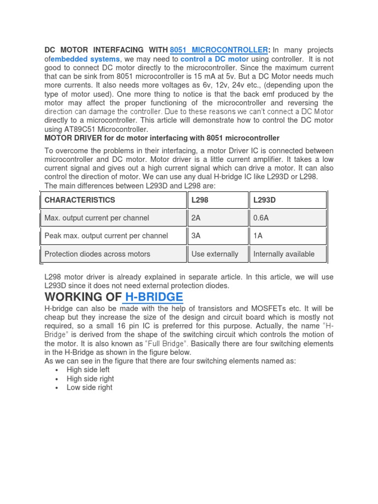DC Motor Control | PDF | Electric Motor | Electrical Components