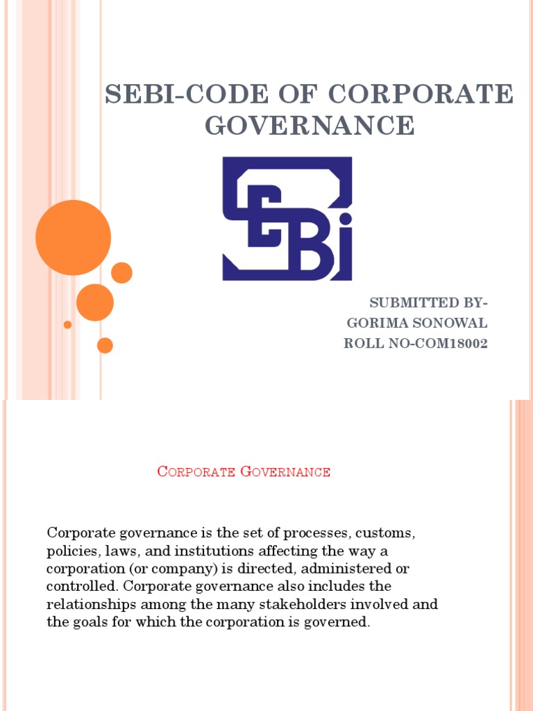 Sebi-Code of Corporate Governance PDF | PDF | Board Of Directors ...