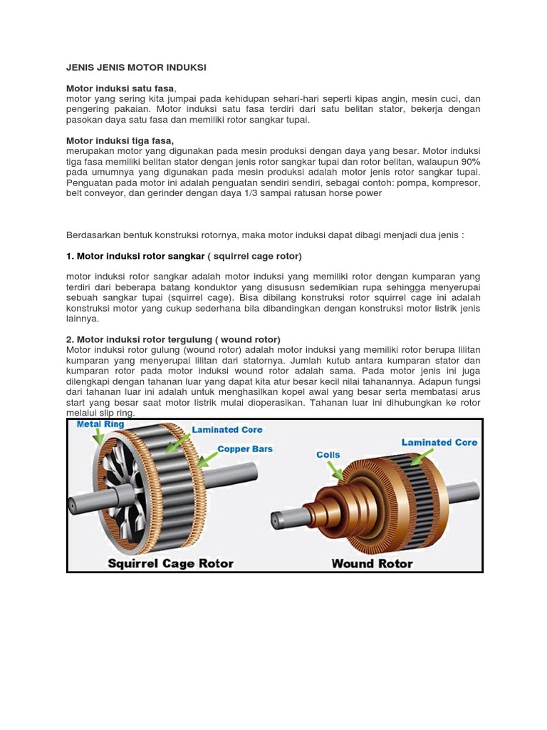 Jenis Jenis Motor Induksi | PDF