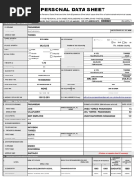 CS Form No. 212 Revised Personal Data Sheet | PDF | Intravenous Therapy | Nursing