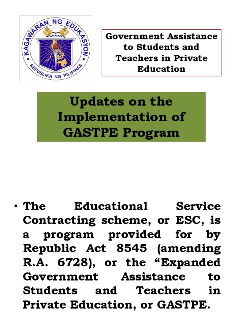 Education Service Contracting (ESC) - For Parents - September 7 | PDF ...