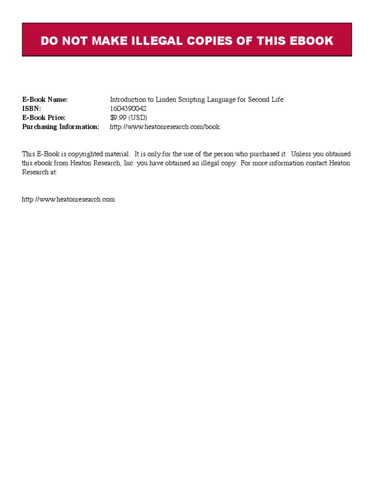 Linden Language | PDF | Second Life | Scripting Language