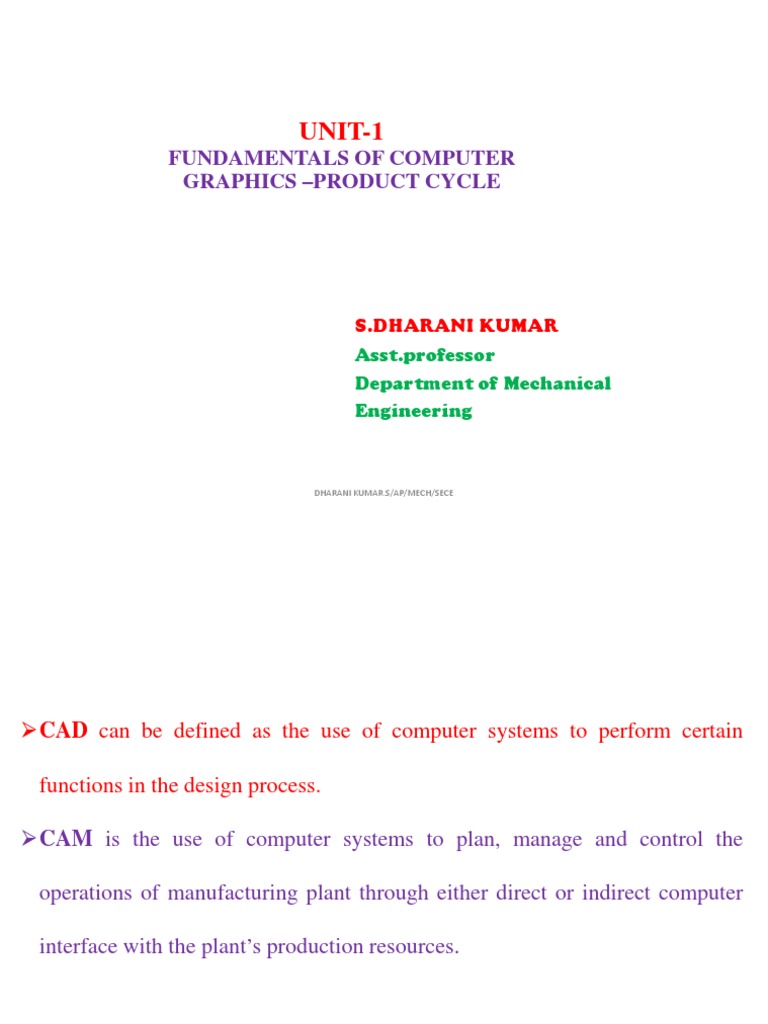 Unit 1 Product Cycle and Design Process PDF | PDF | Computer Aided ...