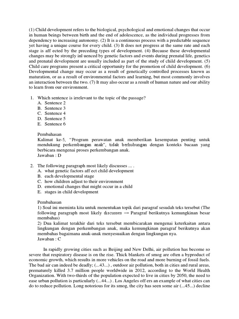 SIMAK UI English | PDF | Child Development | Relationships