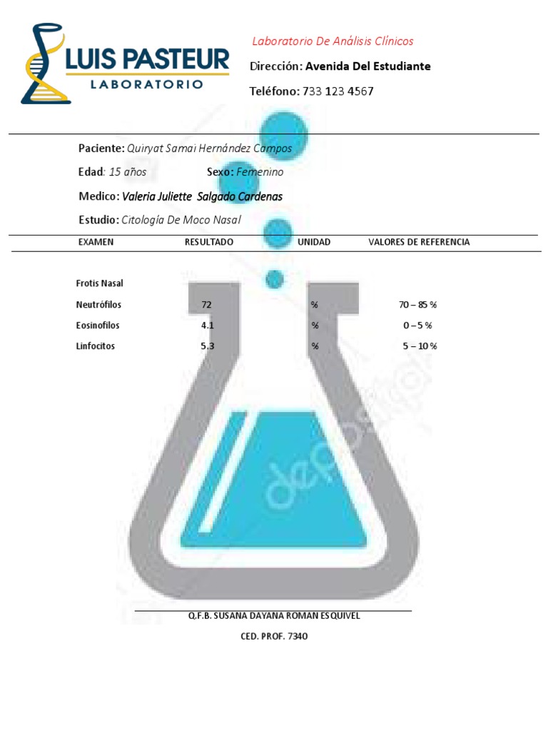 Citologia de Moco Nasal | PDF