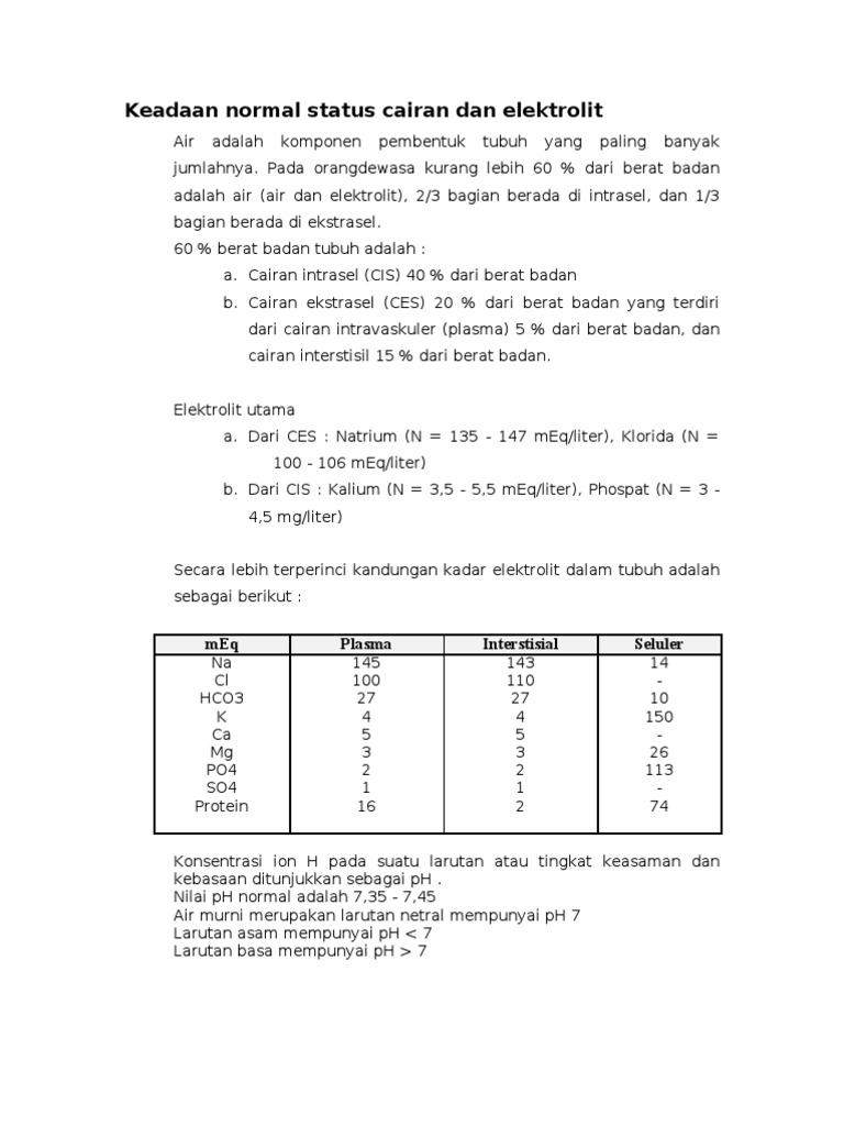 Rumus Hitung Cairan | PDF