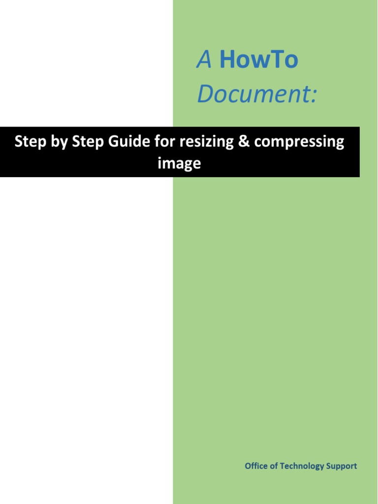 A Howto Document:: Step by Step Guide For Resizing & Compressing Image ...