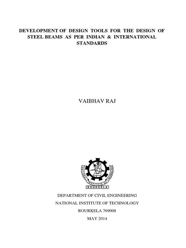 Steel Beams As Per Indian & International Standards | PDF | Bending ...