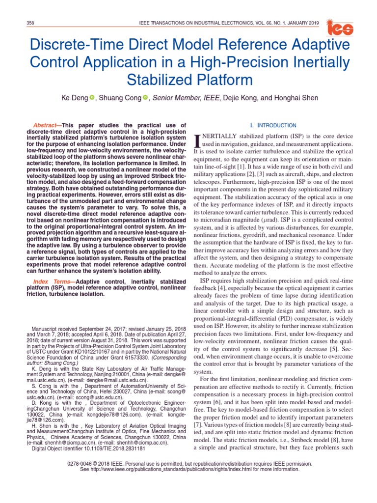 Discrete Time Model | PDF | Control Theory | Control System