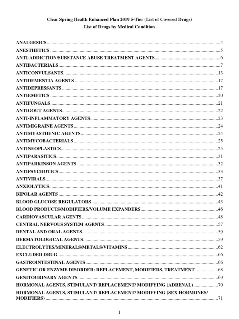 HMO Formulary | PDF | Pharmaceutical Sciences | Functional Group