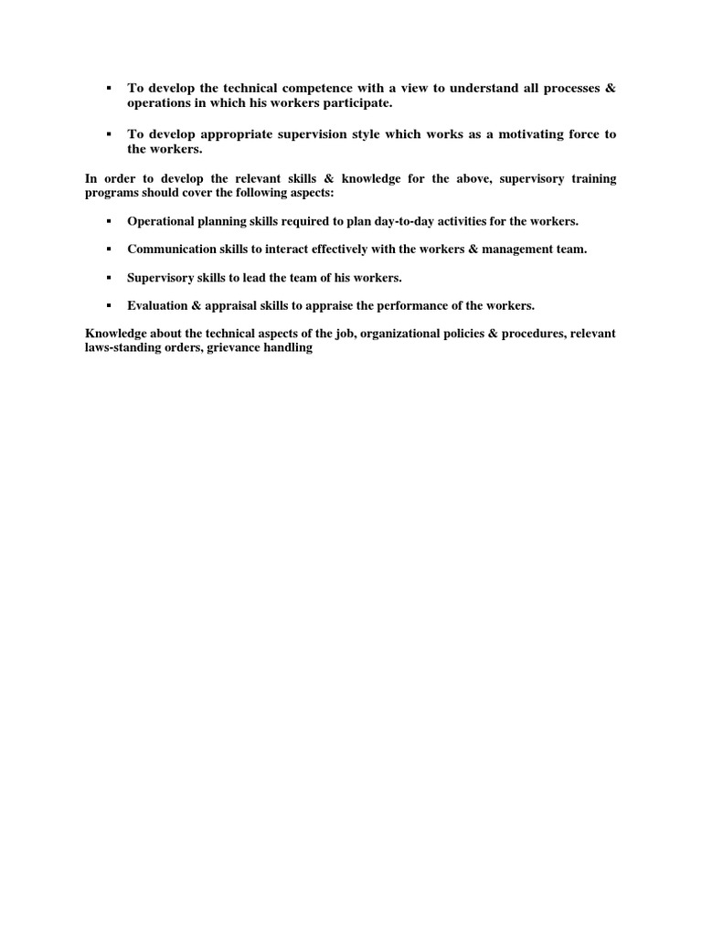 To Develop The Technical Competence With A View To Understand All ...