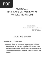 Mga Uri NG Liham - Larang | PDF