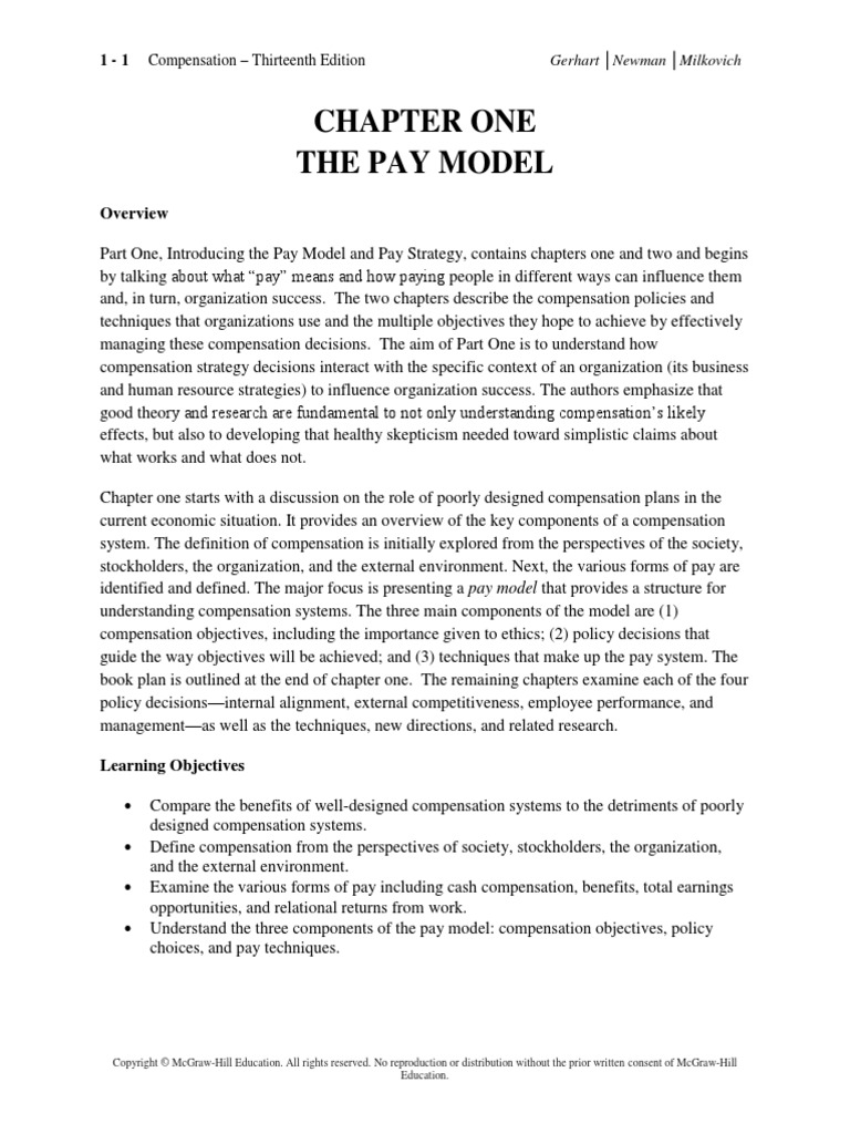 Compensation Chap 1 | PDF | Cost Of Living | Employment