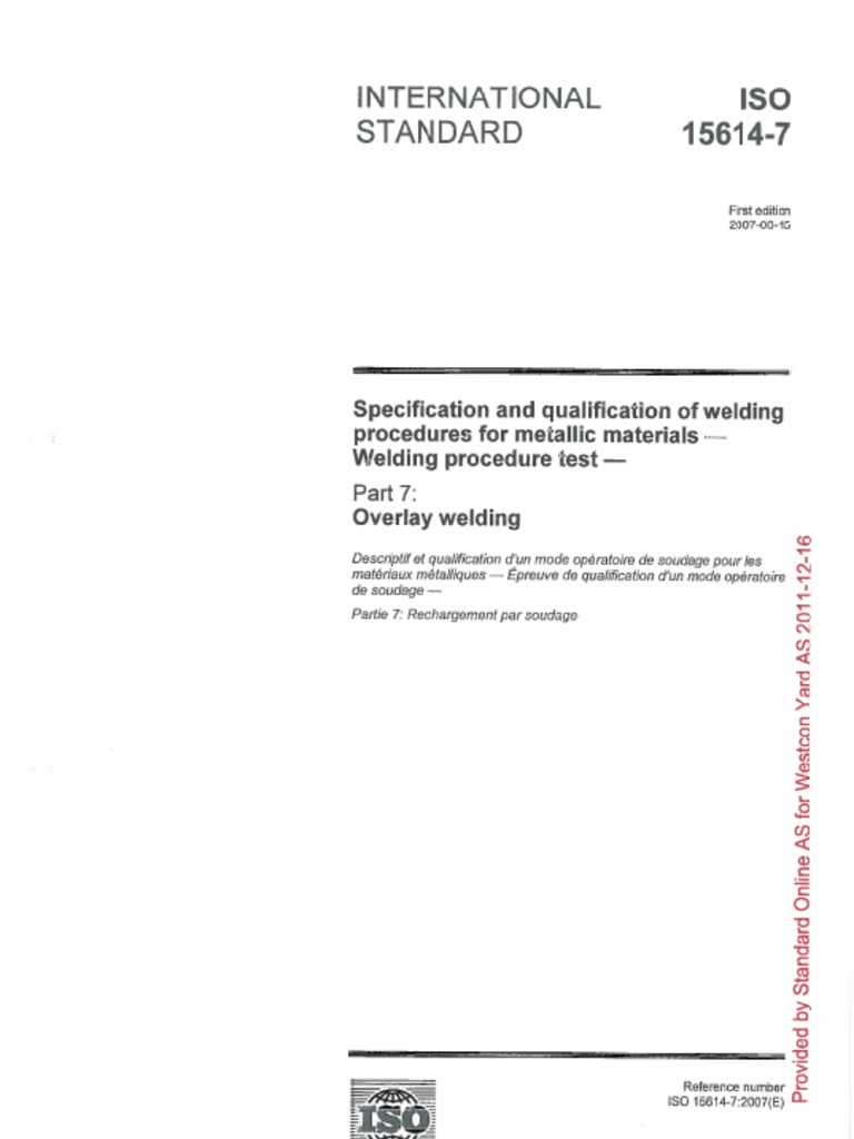 Ns-En-Iso 15614-7 PDF | PDF