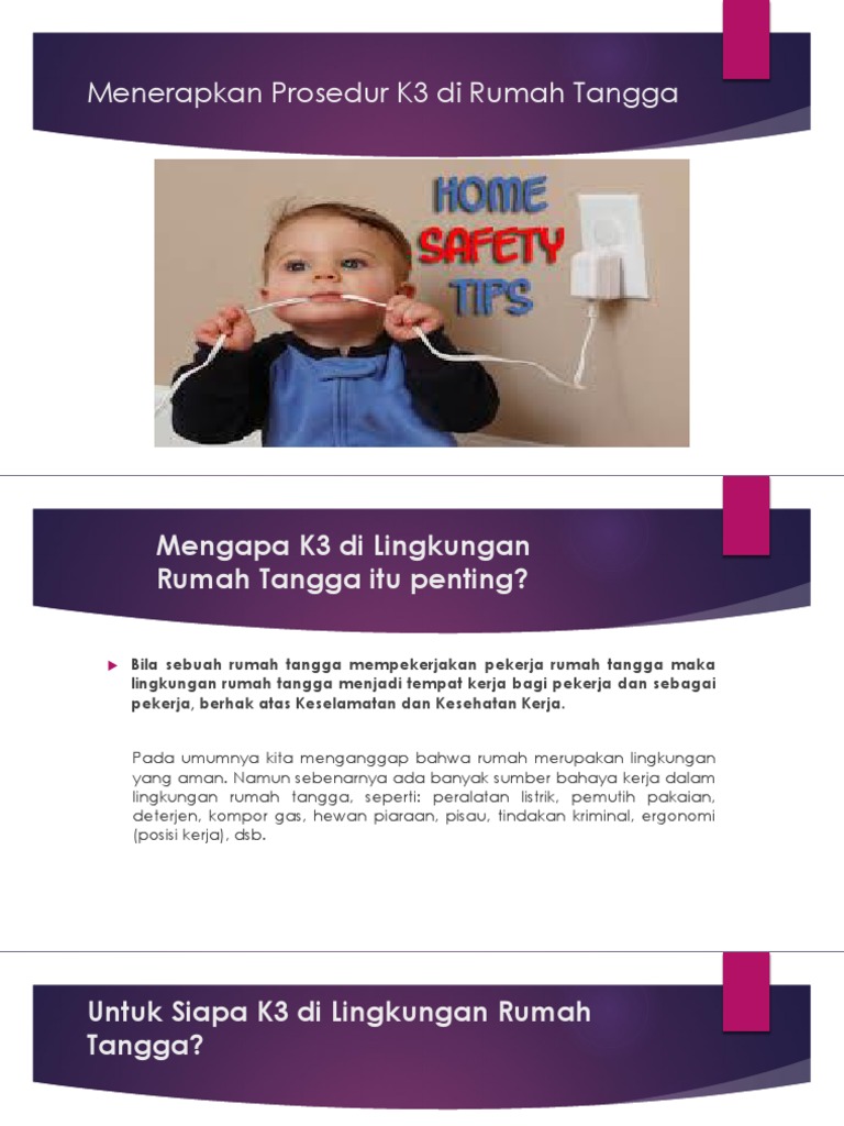 Menerapkan Prosedur K3 Di Rumah Tangga | PDF