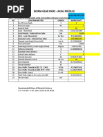 Worm Gear Pairs Calculation Guide | PDF | Gear | Kinematics