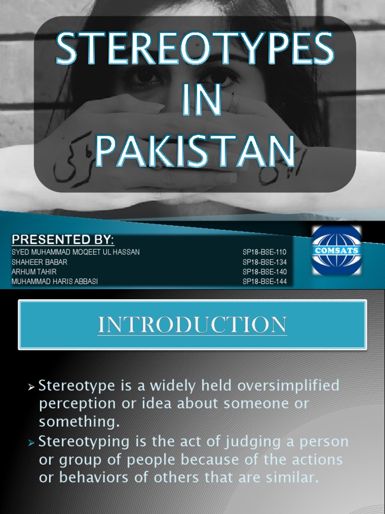 Stereotypes Presentation | PDF | Stereotypes | Self Concept