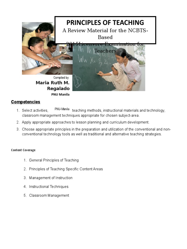 Principles in Teaching | PDF | Learning | Teaching Method