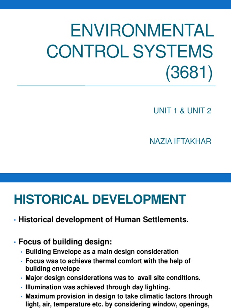 Environmental Control Systems Overview | PDF | Heat Transfer | Building ...