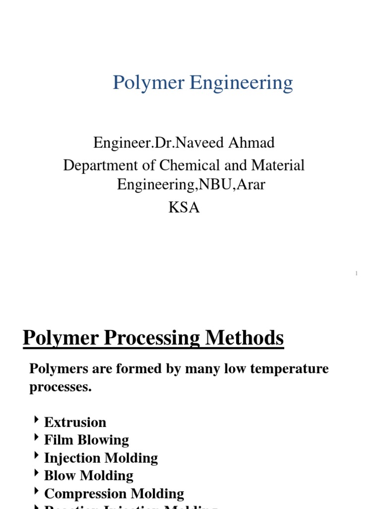 Chapter 4 Poly Processing | PDF | Extrusion | Materials Science