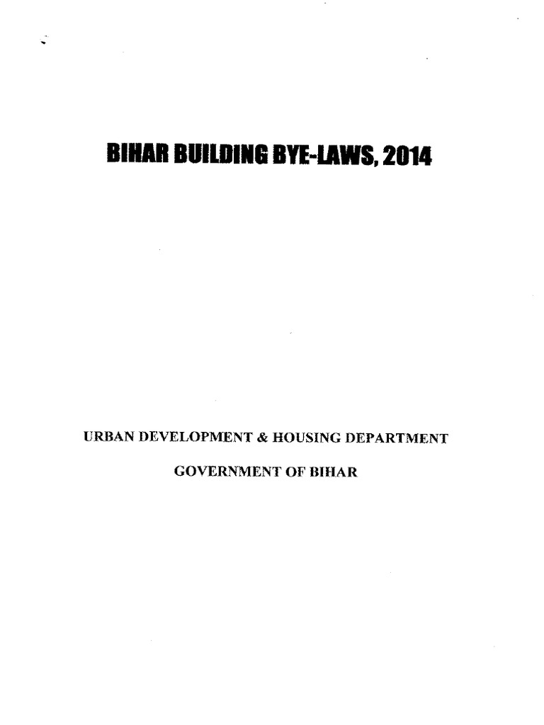 Bihar Building Bye Law December 2014 PDF | PDF