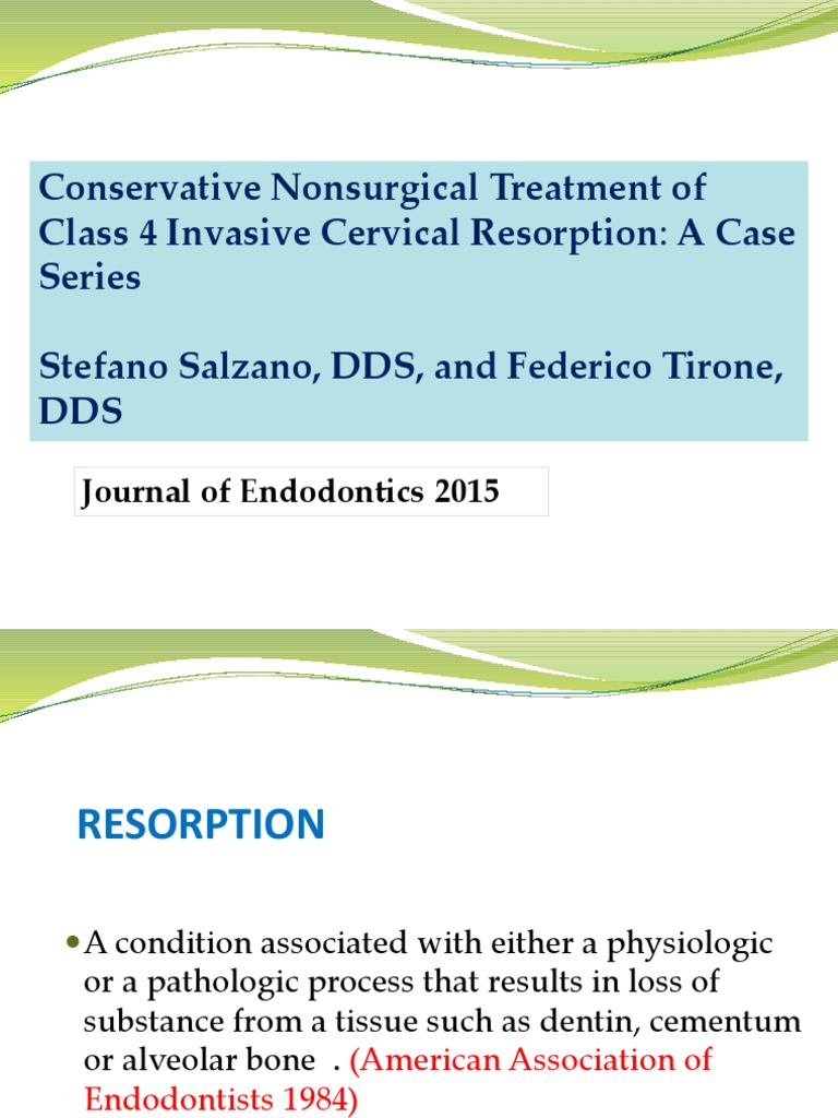 External Cervical Resorption JC Final | PDF | Mouth | Dentistry
