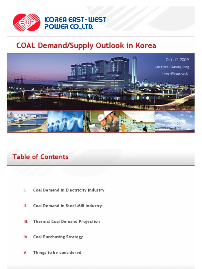 Coal Supply Outlook in Korea | PDF | Fossil Fuel Power Station ...