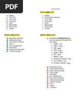 Grade 1,2 and 3 Requirements:: Notebook: Writing Notebook | PDF | Art