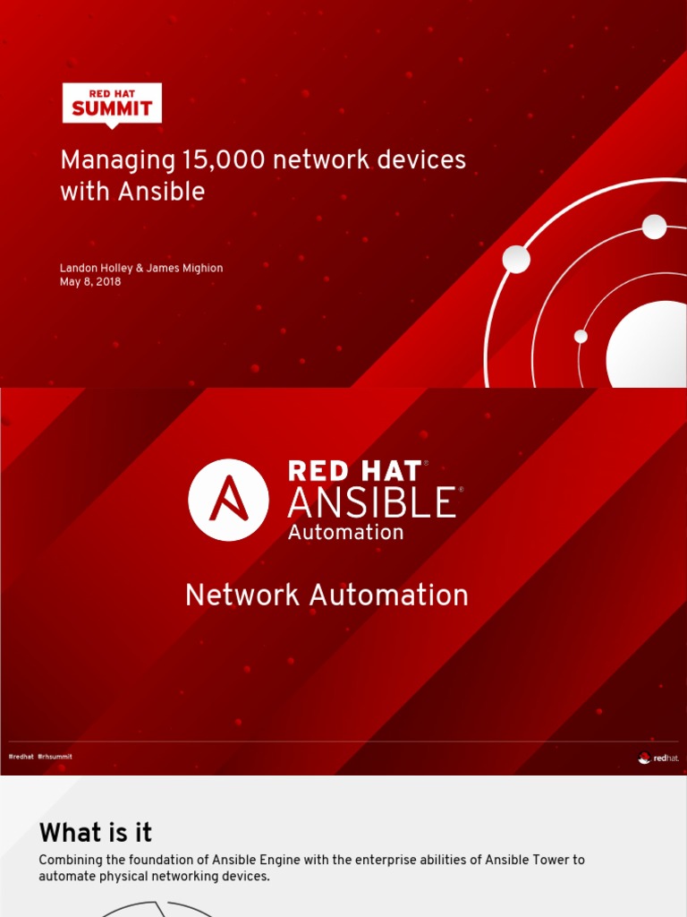 Managing 15000 Network Devices With Ansible | PDF | Computer Network ...