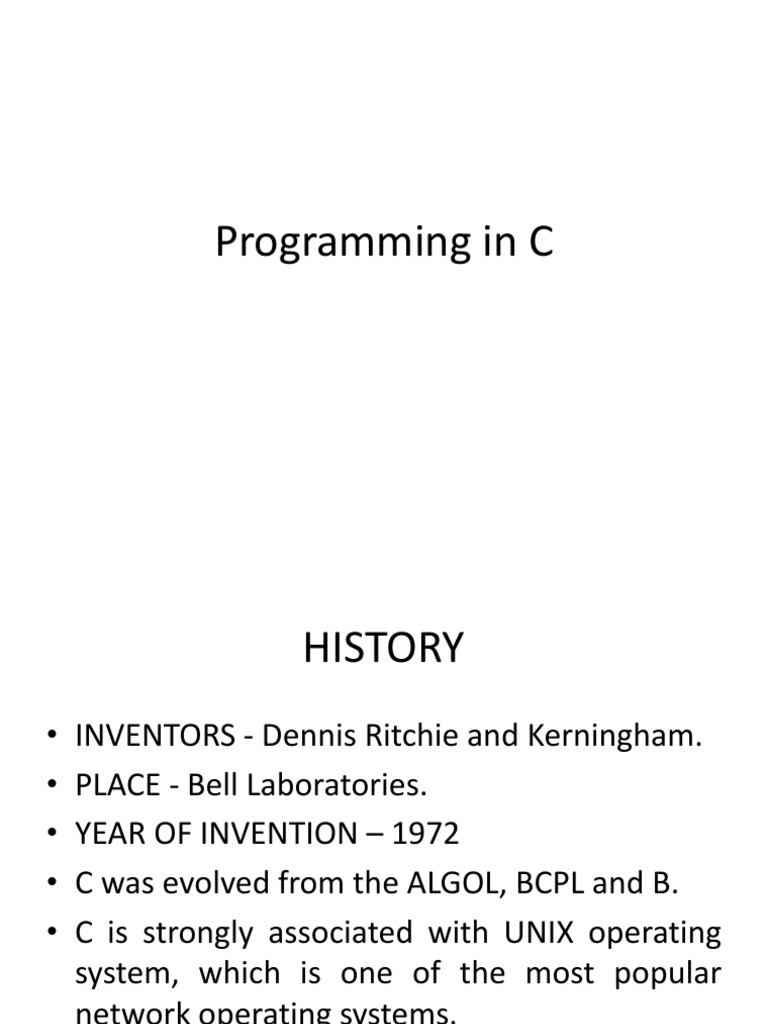 C Language | PDF | C (Programming Language) | Reserved Word