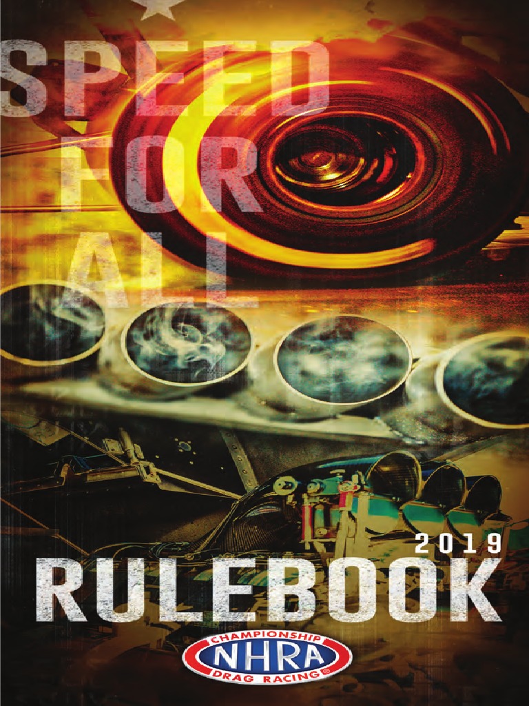 2019 NHRA Rulebook | PDF | Auto Racing | Racing