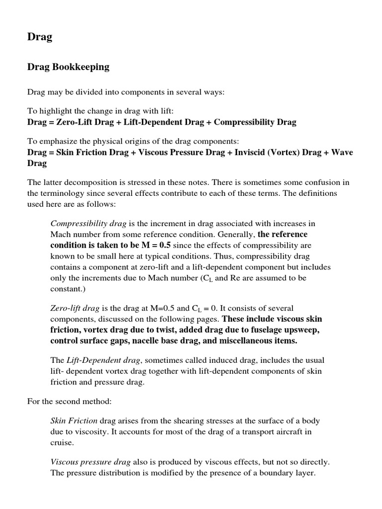 Understanding the Components of Aircraft Drag Through Detailed ...