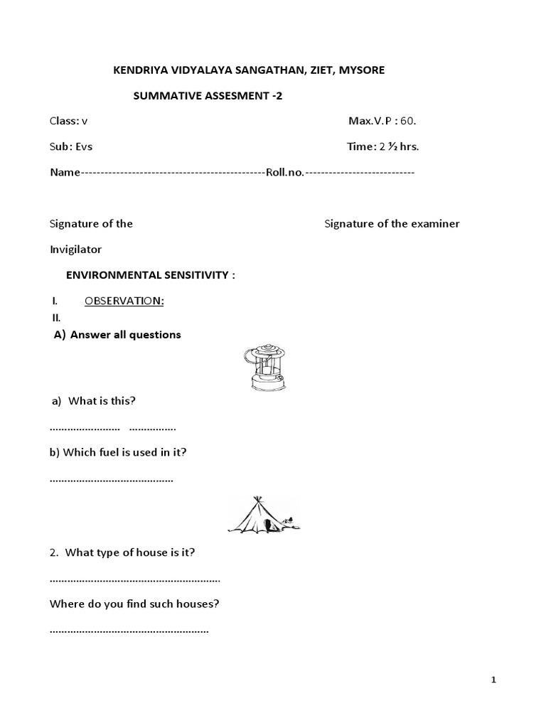 Class 8 Summative Assessment 2 EVS | PDF | Agriculture | Nature