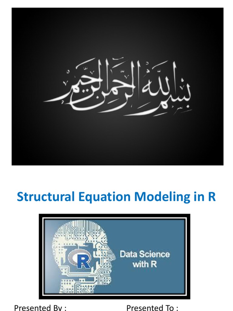 Structural Equation Modeling in R | PDF | Structural Equation Modeling ...